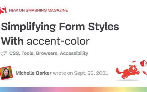 Simplifying Form Styles With Accent Color — Smashing Magazine Kerbco Web Services