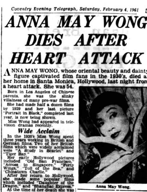 The Story Of Anna May Wong The First Asian American To Feature On Us