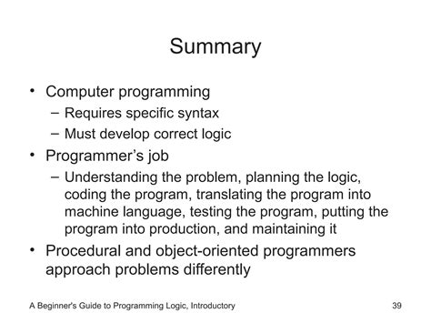 Logic Formulation 1 Ppt