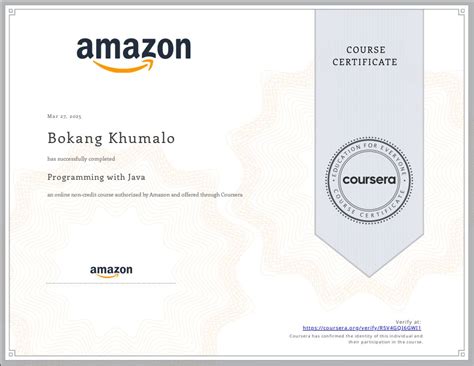 Programmingwithjava Javadeveloper Learningjourney Coursera Amazon