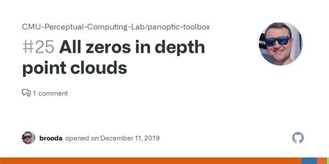 All Zeros In Depth Point Clouds · Issue 25 · Cmu Perceptual Computing Labpanoptic Toolbox · Github