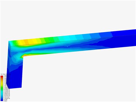 Stress Distribution And Deflection By Temppt20048 Simscale