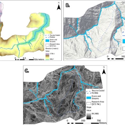 Products Derived From Airborne Lidar Dataset A Dtm 30 Cm B Download Scientific Diagram