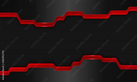 Modern Dark Red Technology Background Modern Technology Wallpaper Dark Black And Red Line