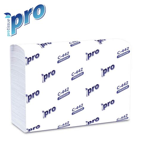 Полотенца бумажные двухслойные Z сложения Protissue Premium