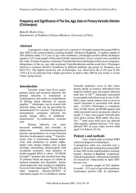 Pdf Frequency And Significance O The Sex Age Date On Primary Pdf Frequency And Significance O The Sex Age Date On Primary
