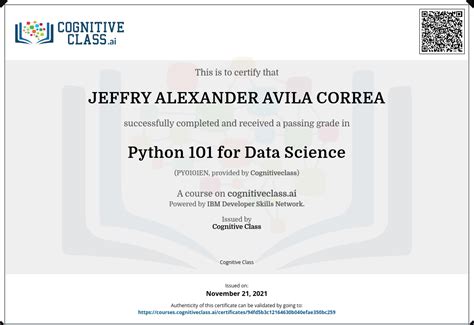 Cognitiveclass Py0101en Certificate Cognitiveclass