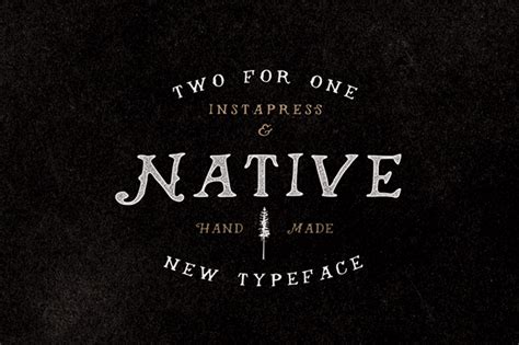Native Font Instapress Behance