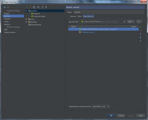 Libgdx Gradle Setup Intellij Idea Not Creating Libraries For Android