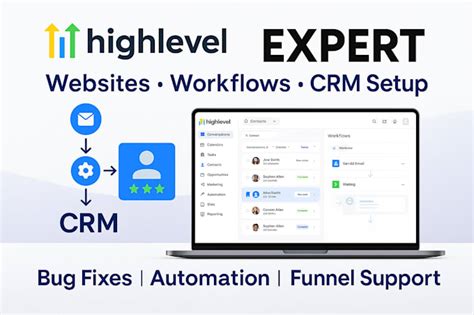 Create Go Highlevel Website Workflows Crm Setup And Fix Ghl Issues By Ayomidedavid214 Fiverr