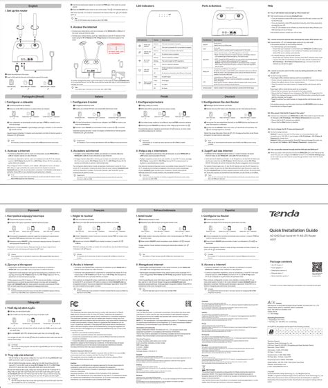 Tenda G Dual Band Wi Fi Ac G Lte Router Installation Guide