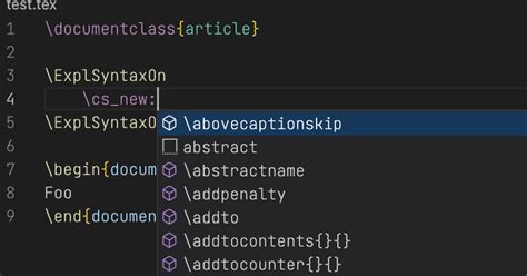 Latex3expl3 Intellisense Not Working · Issue 3719 · James Yulatex Workshop · Github
