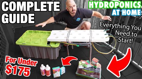 Diy Small Space Hydroponic System Setup For Under 175usd 242 Aud Youtube