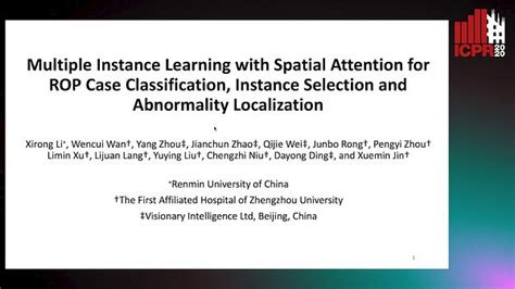 Underline Deep Multiple Instance Learning With Spatial Attention For Rop Case Classification