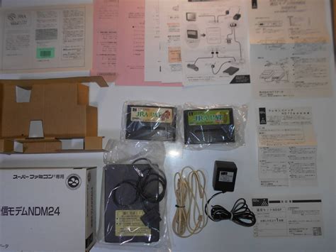 清掃動作品 スーパーファミコン通信モデム Ndm24 Sfc Jra Pat方式電話投票システム カセット2本 アダプター Nintendo 箱 Box