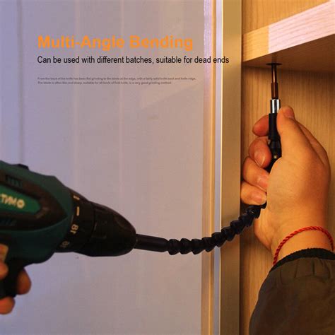 유연한 샤프트 도구 전자 전기 드릴 스크루 드라이버 비트 홀더 연결 링크 293mm 멀티툴 육각 생크 연장 스네이크 비트 전원 도구 부품 및 액세서리