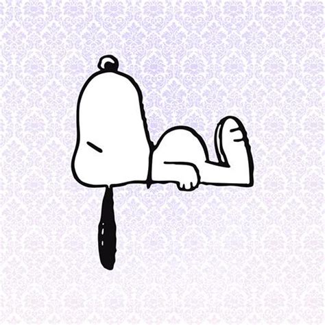 Svg Peanuts Snoopy Sleeping Digital Download Etsy