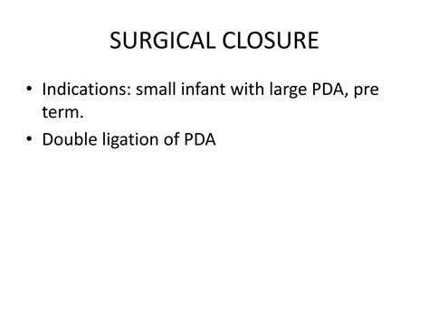 Treatment Of Pda Pptx Treatment Of Pda Pptx