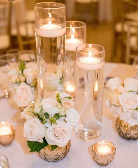 Flower Candle Centerpieces At John Heidt Blog