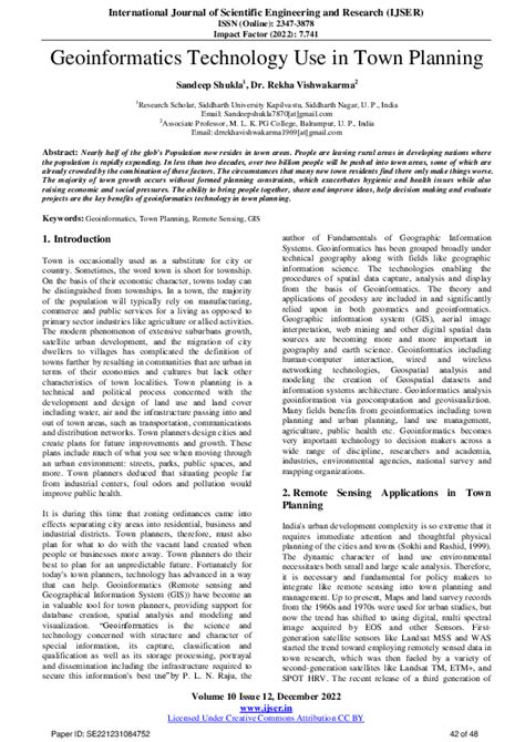 Pdf Licensed Under Creative Commons Attribution Cc By Geoinformatics