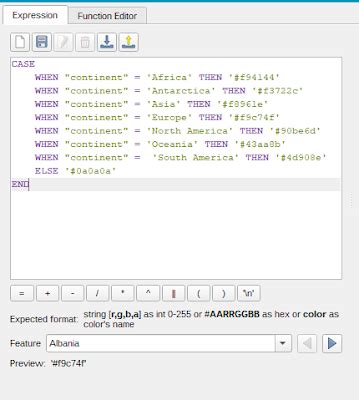 Using Case In The Qgis Expression Engine