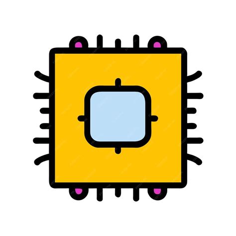 Premium Vector Artificial Intelligence Chip Vector Graphics Illustration Eps Source File