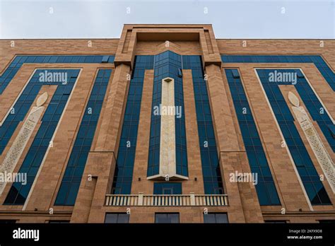 A Low Angle Of An Ancient Hotel Building In Yerevan Armenia Stock
