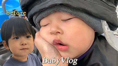 Eng 육아브이로그 아기 첫 파마 파크 프리베 북서울 꿈의 숲 알파카 카페 일상 브이로그 Youtube