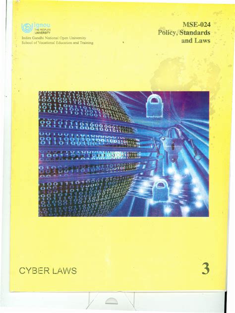 Block 3 Cyber Laws Pdf Cyberspace Computer Law