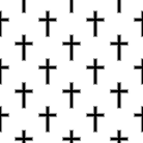 Premium Vector Seamless Repeating Pattern With A Christian Cross