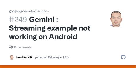 Gemini Streaming Example Not Working On Android Issue 249 Google