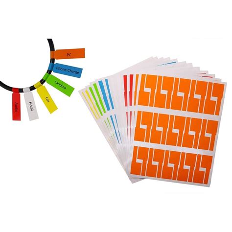 540pcs 18 Sheets Cable Labels Tags Cable Markers S Vicedeal