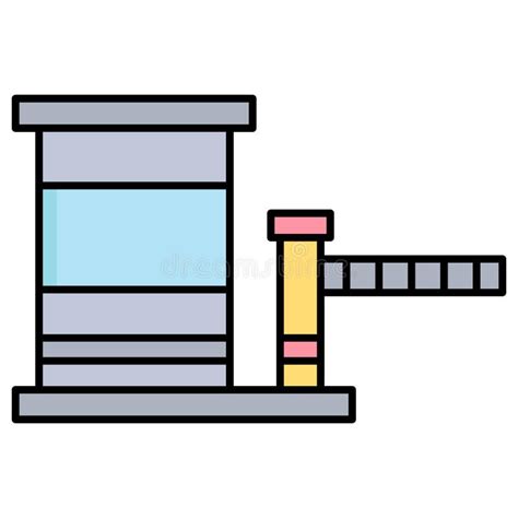 Toll Plaza Vector Icon Which Can Easily Modify Or Edit Stock Vector Illustration Of Circle