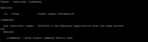 Can T Use Adonis Commands Issue Adonisjs Core GitHub