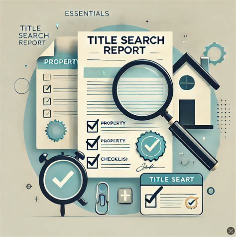 Title Search Report Essentials Types Verification Steps