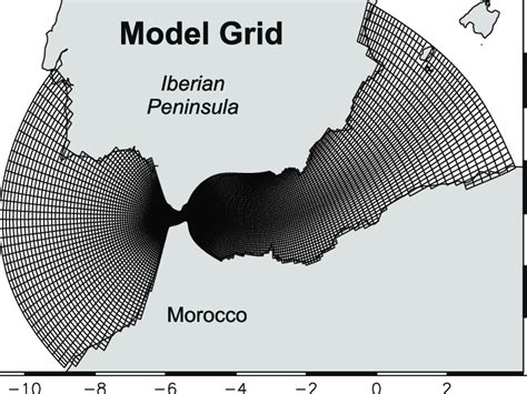 Orthogonal Curvilinear Model Grid The Calculated Maximum Departure Of Download Scientific