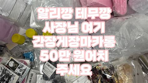 알리깡 테무깡 사장님 여기 간장게장마카롱 50만 원어치 주세요 나름 브이로그 Youtube