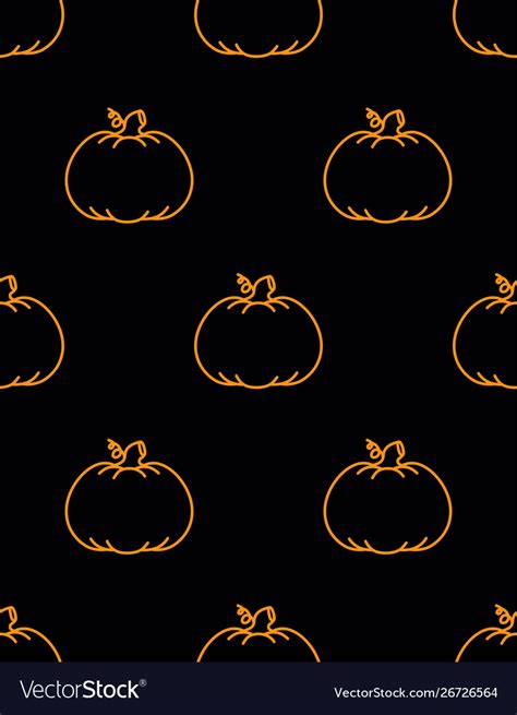 Cute Background Pumpkin Royalty Free Vector Image
