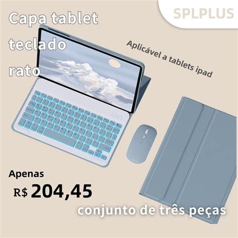Capa Com Teclado Iluminado E Mouse Ipad 10ª Geração 109 Polegadas Air4