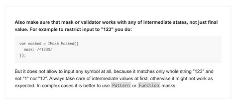 Regex Mask For Urls `` Not Working But Why · Issue 831 · Unmannerimaskjs · Github