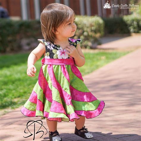 Peppermint Swirl Dress Girl Dress Patterns Swirl Dress Dress