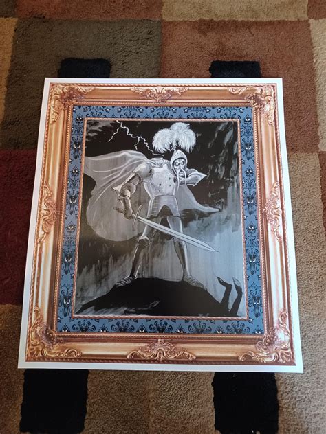 Disney Haunted Mansion The Beheaded Knight 11x1275 Poster Ebay