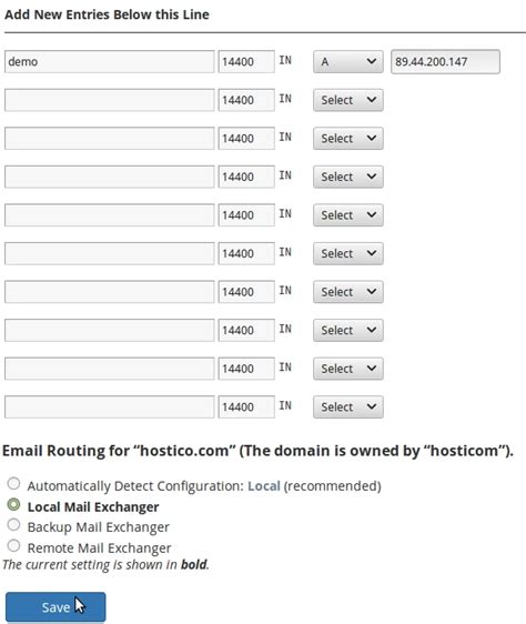 Editing A Dns Zone Using The Whm Edit Dns Zone Function Hostico