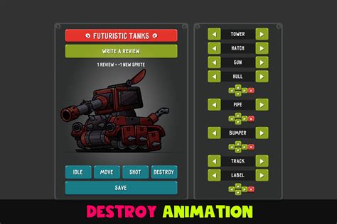 Futuristic Tanks Builder And Animation