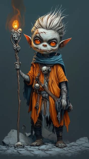 A Scene Showing A Cartoon Character Holding A Torch Premium Ai Generated Image