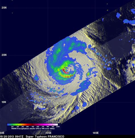 Super Typhoon Francisco Heads Toward Japan Nasa Global Precipitation