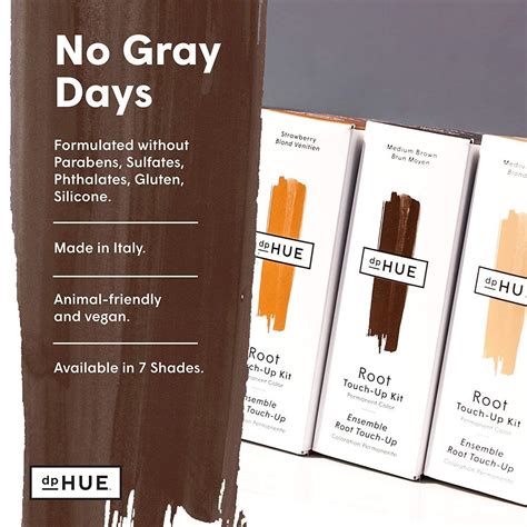 Dphue Root Touch Up Kit In Medium Brown Permanent Grey Hair Coverage