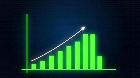 Increasing Graph Green Screen Stock Video Footage For Free Download