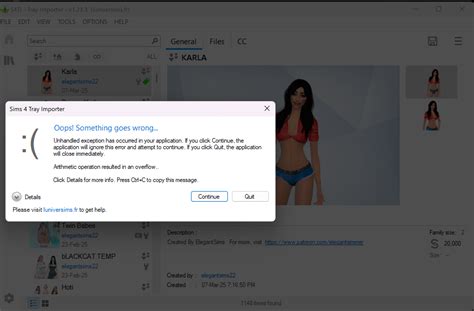 Can T Import With The Sims Tray Importer The Sims Technical Support Loverslab