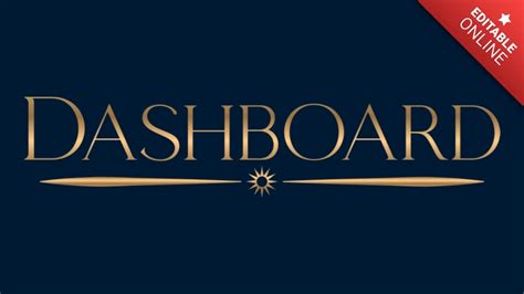 Dashboard Luxury Golden Text Effect Generator